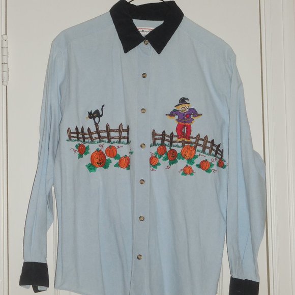 Talbots | Tops | Talbots Fall And Halloween Blouse | Poshmark